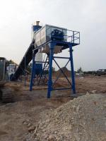 China Automatic PLC Control HZS60m3/h 120m3 HZS180 Small Portable Concrete Batching Plant for Cement for sale