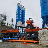 China Full Automatic HZS 25 35 50 75 100 m3/h Concrete Mixing Plant for Crushed Stone Material for sale