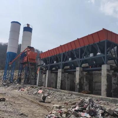 China Full Automatic HZS 25 35 50 75 100 m3/h Concrete Mixing Plant for Crushed Stone Material for sale