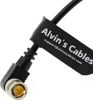 China Black Magic BNC Male RG179 Coiled Cable for BMCC Video Camera Straight To Right Angle Alvin's Cables for sale