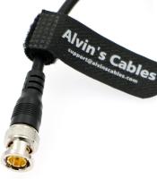 China Black Magic BNC Male RG179 Coiled Cable for BMCC Video Camera Straight To Right Angle Alvin's Cables for sale