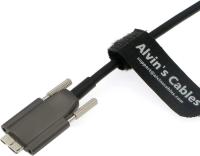 China Alvin'S Cables USB 3.0 To Micro B Fiber Optics Data Cable For Basler ACE Camera Micro B Locking-Screws To Type A Shielde for sale