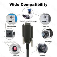 China Alvin'S Cables USB 3.0 To Micro B Fiber Optics Data Cable For Basler ACE Camera Micro B Locking-Screws To Type A Shielde for sale