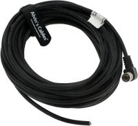 China Alvin's Cables Hirose 6 Pin Female Right Angle Twisted Power IO Trigger Cable for Basler GIGE AVT CCD Camera 10M| 32.8FT for sale
