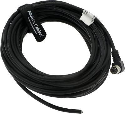 China Alvin's Cables Hirose 6 Pin Female Right Angle Twisted Power IO Trigger Cable for Basler GIGE AVT CCD Camera 10M| 32.8FT for sale