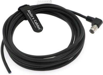 China Alvin's Cables High Flex 6 Pin Hirose Female HR10A-7P-6S Cable Right Angle for Basler GIGE AVT CCD Camera 5M|16.4inches for sale