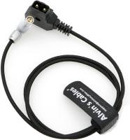 China Alvin's Cables Flexible Power Cable For RED Komodo Camera Rotatable Right Angle 2 Pin Female To D-Tap Braided Wire 80cm for sale