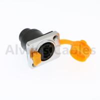China Alvin's Cables RJ45 Waterproof Connector Sockets IP65 Ethernet Panel Mount RJ45 Connector 3 Pcs for sale