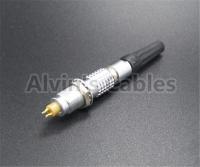 China Lemo FGG 0B Video Camera Connectors 2 - 9 Pin Portable Plug Self Locking Design for sale