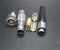 China Lemo FGG 0B Video Camera Connectors 2 - 9 Pin Portable Plug Self Locking Design for sale