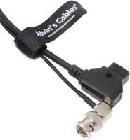 China Combination Cable For Zacuto Gratical Eye Viewfinder Teradek Rotatable Right Angle 2Pin To Dtap Right Angle BNC To BNC for sale