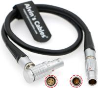 China Alvin'S Cables 6 Pin Male To Right Angle 6 Pin Female Power Cable For DJI Ronin-2 Gimbal Stabilizer To RED Epic&Scarlet for sale