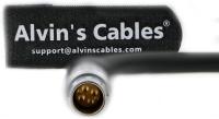 China Alvin'S Cables 6 Pin Male To Right Angle 6 Pin Female Power Cable For DJI Ronin-2 Gimbal Stabilizer To RED Epic&Scarlet for sale