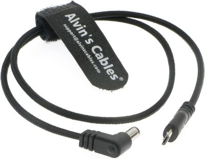 China Alvin's Cables Motor Flexible Power Cable For Tilta Nucleus Nano Micro USB To 2.1 DC Barrel Right Angle for sale