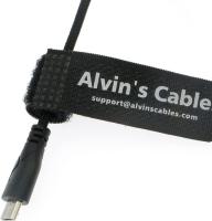 China Alvin's Cables Motor Flexible Power Cable For Tilta Nucleus Nano Micro USB To 2.1 DC Barrel Right Angle for sale