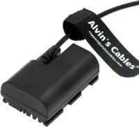 China Alvin'S Cables E6 Dummy Battery To D Tap Power Cable For Canon R5C Camera 30CM 12Inches for sale
