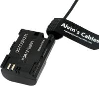 China Alvin'S Cables E6 Dummy Battery To D Tap Power Cable For Canon R5C Camera 30CM 12Inches for sale