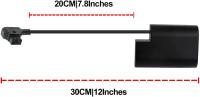China Alvin'S Cables E6 Dummy Battery To D Tap Power Cable For Canon R5C Camera 30CM 12Inches for sale