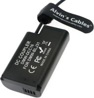 China Alvin'S Cables Straight DC To DMW-DCC16 Dummy Battery Power Cable For Panasonic LUMIX S1 S1M S1R S1RM S1H Camera for sale