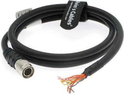China Alvin's Cables 12 Pin Hirose Male HR10A-10P-12P High Flex Power IO Cable For Camera 1m for sale