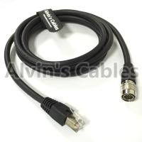 China High Flex M12 Cable Assembly Hirose 10 Pin Male To RJ45 Cat6 Original For Sony Camera for sale