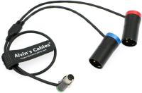 China Low Profile TA5F To Dual LP XLR 3 Pin Male Audio Cable For Wisycom MCR54 LP Mini XLR 5 Pin Female To Two XLR Output for sale