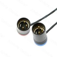 China Low Profile TA5F To Dual LP XLR 3 Pin Male Audio Cable For Wisycom MCR54 LP Mini XLR 5 Pin Female To Two XLR Output for sale