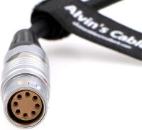 China Alvin'S Cables 8 Pin Power Cable For Sony CineAlta F65 / F35/ F22 3B 8Pin Female To D Tap Cord 39in/1m for sale