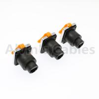 China Alvin's Cables RJ45 Waterproof Connector Sockets IP65 Ethernet Panel Mount RJ45 Connector 3 Pcs for sale