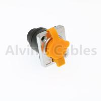 China Alvin's Cables RJ45 Waterproof Connector Sockets IP65 Ethernet Panel Mount RJ45 Connector 3 Pcs for sale