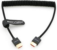 China 8K 2.1 Full HDMI Braided Coiled Cable For Atomos Ninja-V 4K 60P Record From Z-CAM For Canon-C70 For Sony A7S3/A9/A74 for sale