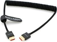 China 8K 2.1 Full HDMI Braided Coiled Cable For Atomos Ninja-V 4K 60P Record From Z-CAM For Canon-C70 For Sony A7S3/A9/A74 for sale
