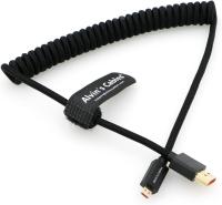 China 8K 2.1 Micro HDMI To HDMI Braided Coiled Cable For Atomos Ninja V 4K-60P Record 48Gbps HDMI For Canon R5C/R5/R6 for sale