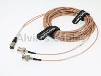 China Coax Two BNC To Fischer HD SDI BNC Cable Male To Male With Copper Conductor for sale