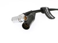 China ARRI ALEXA MINI Power Cable XLR 4 Pin Male To Lemo Right Angle 2B 8 Pin Female for sale