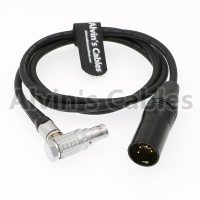China XLR 4 Pin Male to Right Angle Female 1B 6 Pin Elbow Cable For Red Scarlet Epic for sale