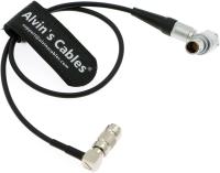 China Alvin's Cables RED Komodo Timecode Cable Right Angle DIN To Right Angle EXT 9 Pin Male Timecode In Cable for sale