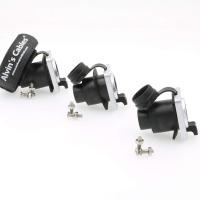 China 3Pcs RJ45 Waterproof Sockets IP65 Ethernet Panel Mount RJ45 Connector Black for sale