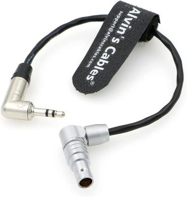 China Timecode Cable For Red Komodo Tentacle Sync 3.5mm TRS Right Angle To Rotatable Right Angle EXT 9 Pin Male 20CM 7.87 In for sale