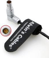 China Timecode Cable For Red Komodo Tentacle Sync 3.5mm TRS Right Angle To Rotatable Right Angle EXT 9 Pin Male 20CM 7.87 In for sale