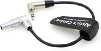 China Timecode Cable For Red Komodo Tentacle Sync 3.5mm TRS Right Angle To Rotatable Right Angle EXT 9 Pin Male 20CM 7.87 In for sale