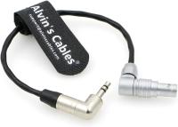 China Timecode Cable For Red Komodo Tentacle Sync 3.5mm TRS Right Angle To Rotatable Right Angle EXT 9 Pin Male 20CM 7.87 In for sale