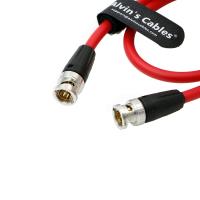 China Alvin's Cables 12G BNC Coaxial Cable HD SDI BNC Male To Male Original Cable For 4K Video Camera 50CM 19.7inches RED for sale