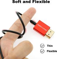 China 8K Ultra-Thin HDMI Cable 48Gbps High Speed HDMI-2.1 Cable For Atomos Ninja-V 4K-60P 6K-Record Z-CAM for sale