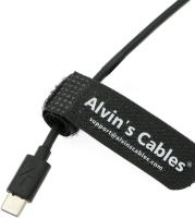 China Alvin's Cables USB-C Type-C PD to NP-FZ100 Dummy Battery Coiled Power Cable for Sony Alpha A7 III A7S III A7R III for sale