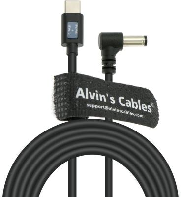 China PD USB-C Type-C to DC 5.5 x 2.5mm 12V Power Cable for Blackmagic Video Assist for sale