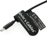 China PD USB C Type-C to LP-E6 Dummy Battery Power Coiled Cable for Canon EOS R R5 R6 90D 80D 70D 60D 60Da 5D for sale