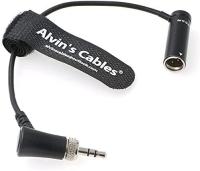 China Alvin's Cables Low Profile TA3M Mini XLR 3 Pin Male To Lock 3.5mm TRS Audio Cable For Sennheiser-EK-100 G4/G3 To BMPCC for sale