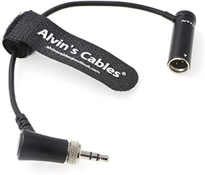China Alvin's Cables Low Profile TA3M Mini XLR 3 Pin Male To Lock 3.5mm TRS Audio Cable For Sennheiser-EK-100 G4/G3 To BMPCC for sale