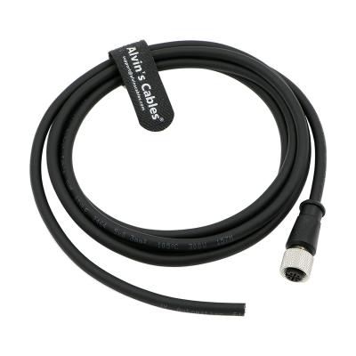 China M12 A Code 5 Pin Female Aviation Socket Sensor Shielded Cable For Industrial Camera Sensor Devices Network 2M 6.5Ft for sale